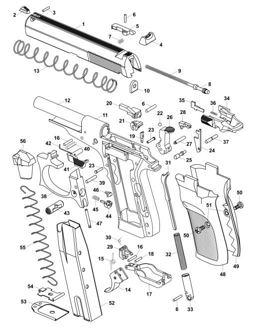 CZ Spare Parts for CZ 75, CZ 97 & More | Gunspart