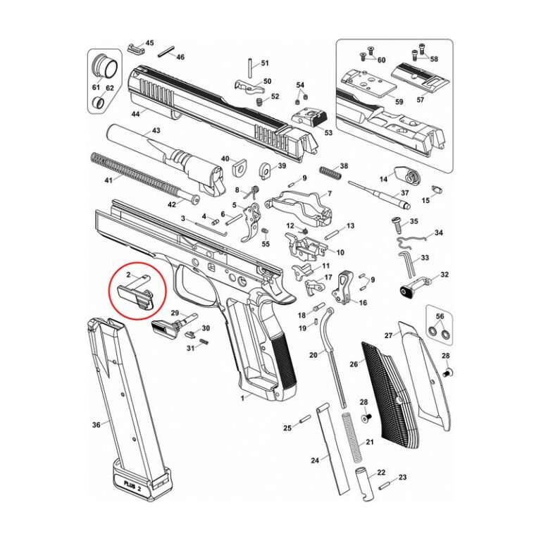 CZ 75 SP-01 Shadow, CZ 75 B Slide Stop - Gunspart