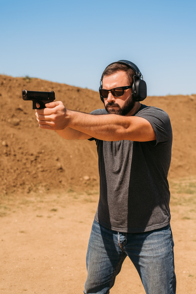 Types of pistol shooting stance - Gunspart